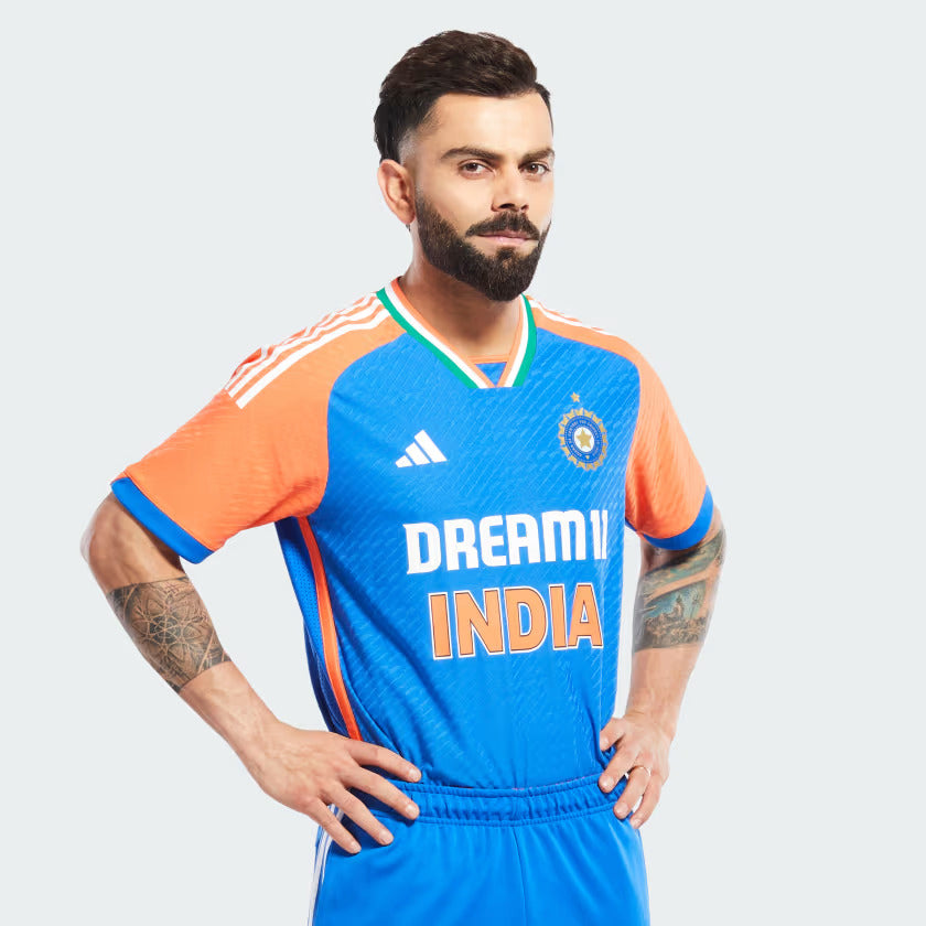 Official Adidas Team India Cricket T20 International Jersey – ICC Cricket